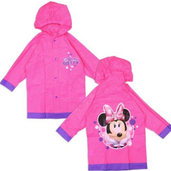 Disney | Jackets & Coats | Nwt Disney Minnie Mouse Girls Rain Slicker ...